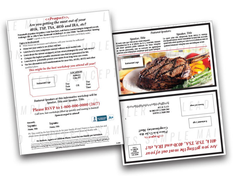 Seminar Mailers | Lead Concepts